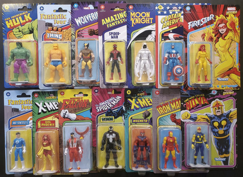 Lot of 14 Marvel Legends Retro 3.75" Action Figures Kenner MOC DEAL! | eBay
