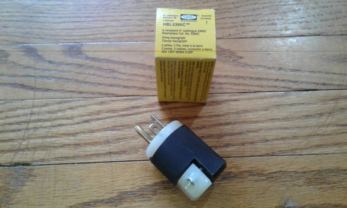 Hubbell HBL5366C Plug NEMA 5-20P 20 Amp 125V 2 Pole 3 Wire Quantity 1 ...