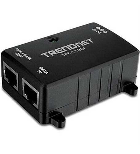 NEW TRENDnet TPE-113GI Gigabit Power Over Ethernet Injector Full Duplex ...