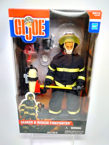 2001 Hasbro Gi Joe Search and Rescue Firefighter 12 Inch Action Figure ...