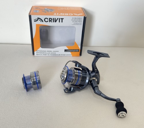 Crivit Spinning Reel 2000 / Fishing Reel Lightweight Anti-reverse Lock ...