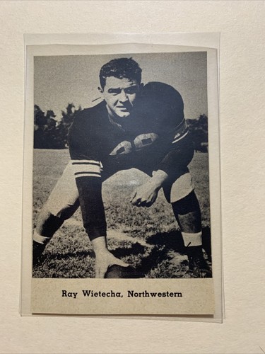 Ray Wietecha Northwestern Wildcats 1950 Football Pictorial Roto-Panel ...