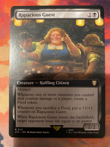 MTG Lord of the Rings Rapacious Guest Extended Art | eBay