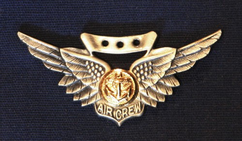 US NAVY USN COMBAT AIRCREW BADGE; REGULATION FULL SIZE | eBay