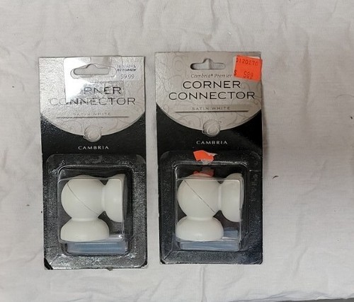 NEW Cambria® Premier Complete Corner Connector White 1-1/8" (2-Pack) | eBay