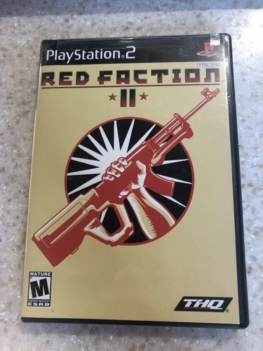RED FACTION II SONY PLAYSTATION 2 PS2 PLAY STATION GAME DISC, MANUAL ...