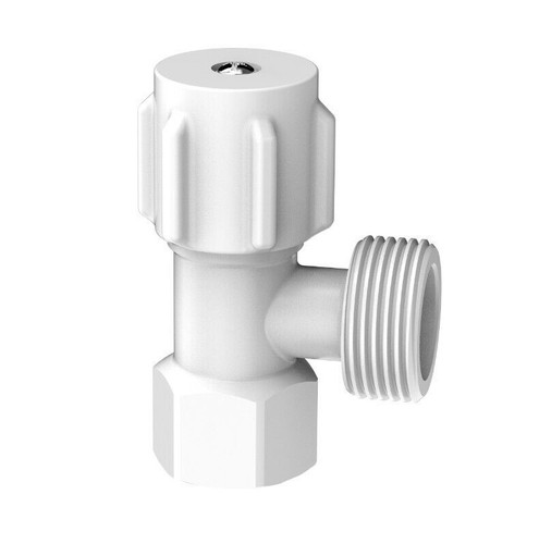 Mini Cistern 1/2" Toilet Cistern Tap Valve - White Wall Plate Included ...