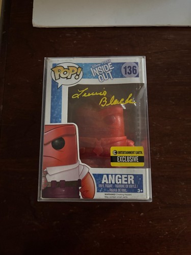 LEWIS BLACK ANGER FUNKO POP INSIDE OUT #136 SIGNED & BECKETT BAS COA | eBay