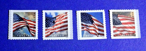 US 5875-78 FLAGS WAVING VARIOUS TIMES OF DAY (F) STAMPS APU BKLT OF 4 ...