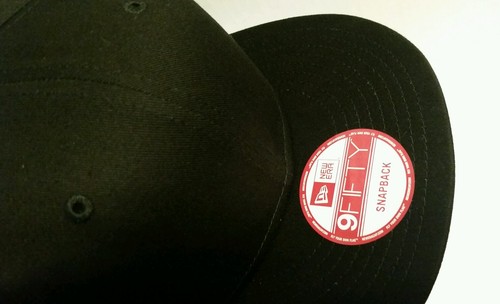 New Era 9Fifty Flat Snapback Hat Cap Blank NE400 { BLACK } NE 9FIFTY | eBay