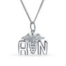 STERLING SILVER RN REGISTERED NURSE CHARM/PENDANT | eBay