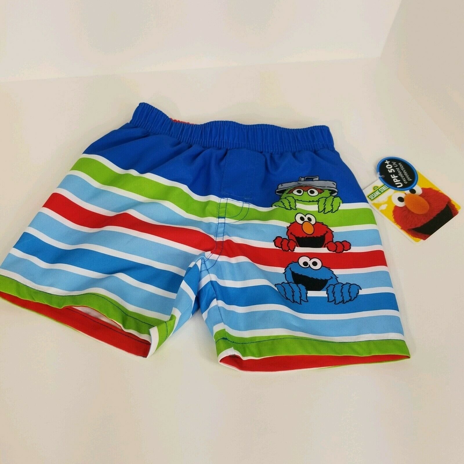 Sesame Street Infant Boys 3/6 Months Swimsuit UPF 50+ Board Shorts Swim ...