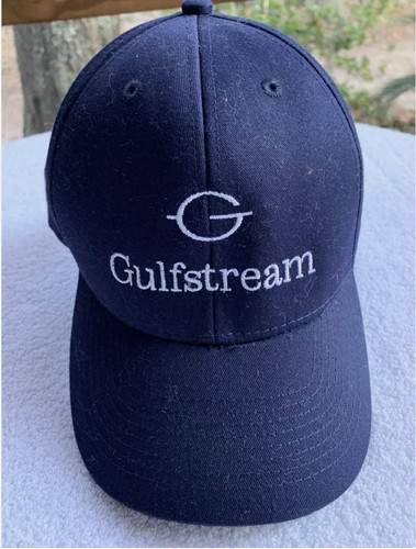 Vintage Gulfstream Snapback Hat Blue Plane Jet Pilot Aerospace Aviation ...