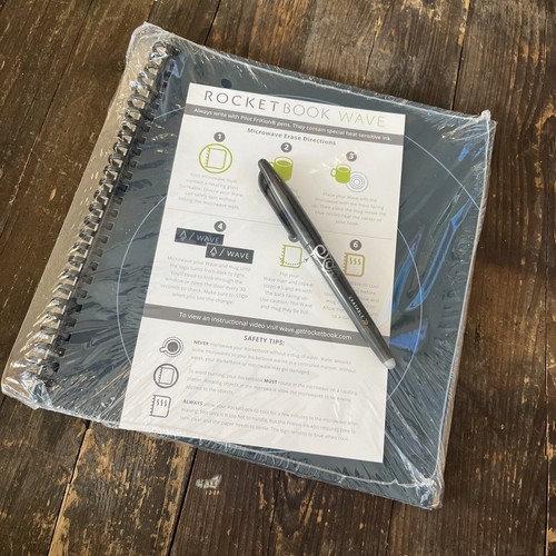 ROCKETBOOK Wave Smart Notebook Standard Size 8.5" x 9.5" + Pilot ...