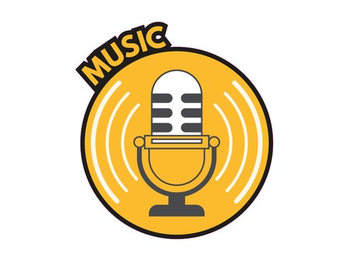 1 x Aufkleber Music Microphone Mikro Mikrofon Radio DJ Moderator ...