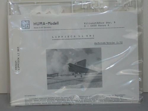 Huma 1/72 Scale Lippisch Li DM1 - Factory Sealed | eBay