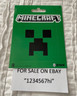 JINX MINECRAFT VIDEO GAME CREEPER DECALS BLACK WHITE 2 SETS STICKER ...