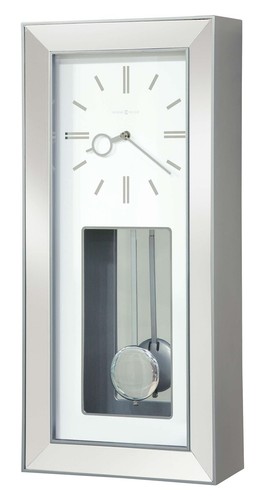 Howard Miller Chaz Wall Clock 625614 Minimalist Satin Silver Pendulum ...