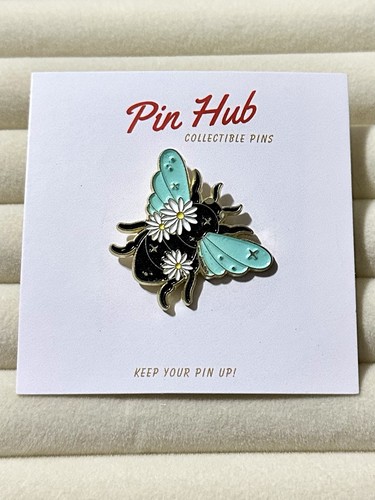 Bee And Daisies Gold Brooch Lapel Enamel Pin | eBay