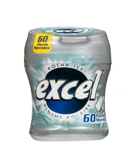 12 Packs of Excel Polar Ice Flavor Chewing Gum - 60 Pcs in Each Total ...