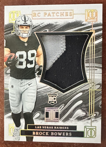 2024 Panini Impeccable BROCK BOWERS RC PATCH !! 8/10 !! RAIDERS | eBay