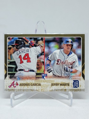 2015 Topps Update Gold Rookie Combos Adonis Garcia Jefry Marte #US108 ...