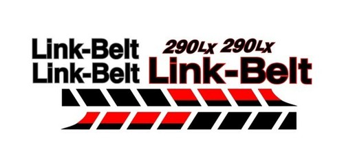 Link-Belt 290LX Excavator Vinyl Decals Sticker Kit Set 290 LX Link Belt ...