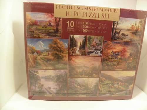 Set of 10 Peaceful Scenes from Nature Jigsaqw Puzzles 100-500 Pieces ...