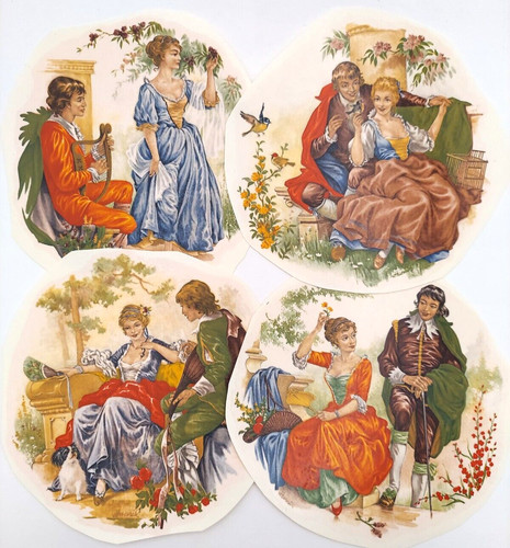 Colonial Romantics Ceramic Decals Lot of 16 images | eBay