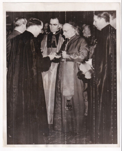 CHICAGO ARCHBISHOP SAMUEL STRITCH BEING MADE A CARDINAL CHICAGO 1946 ...