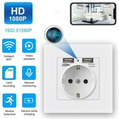 Wall Plug Hidden Camera In Home Surveillance Security Cameras for sale ...
