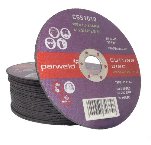115mm x 1mm Metal Slitting Discs - Parweld Stainless Slitting Disc ...