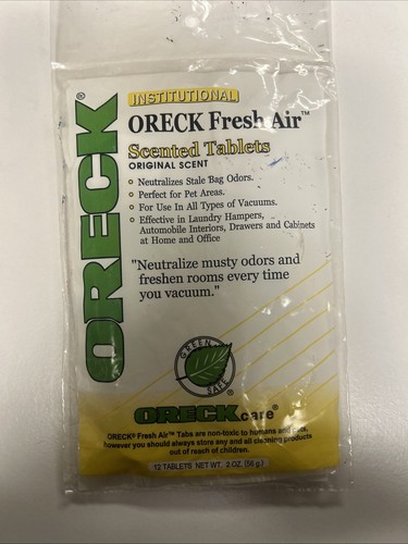 Oreck Institutional Fresh Air Original Scent 12 Tablets Neutralizes ...