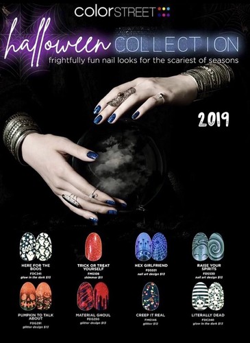 Color Street HALLOWEEN 2019, Literally Dead, Hex Girlfriend, Free Glow ...