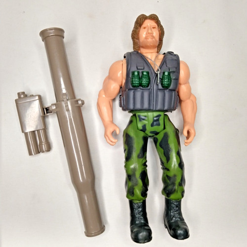 M Force ZACK Figure 1985 Military Muscle + Dog Tags Bazooka Vest | eBay