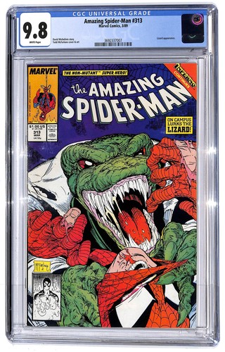 Amazing Spider-Man #313 CGC 9.8 - Todd McFarlane Lizard Cover & Art (PP ...