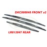 LAND ROVER FRONT & REAR WIPER BLADE SET RANGE 03-12 DKC000040 LR012047 ...