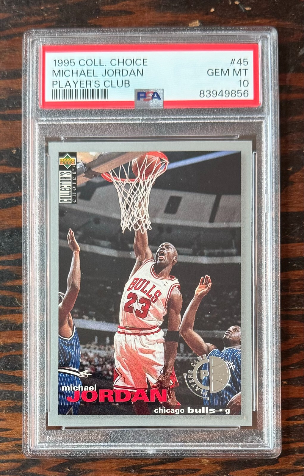 Michael Jordan 1995 Collector's Choice #45 Player's Club Price Guide ...
