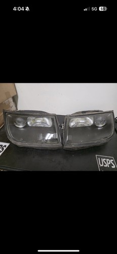 1990 NISSAN 300ZX HEADLIGHTS LEFT & RIGHT PAIR VERY GOOD OEM 90 91 92 ...