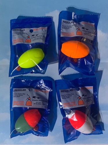 New 10 Comal Tackle OVAL Slip Float Bobber Fishing 4 Sizes w/ Bead Pick ...