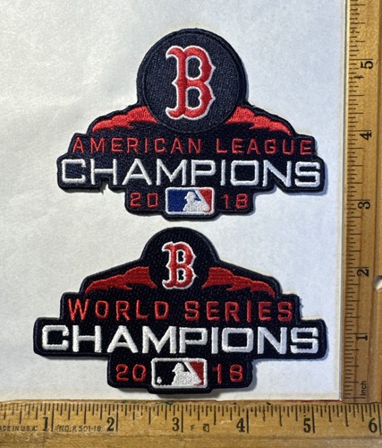 Lot Of 2 Boston Red Sox Iron On Patch MLB Baseball 2018 World Series ...