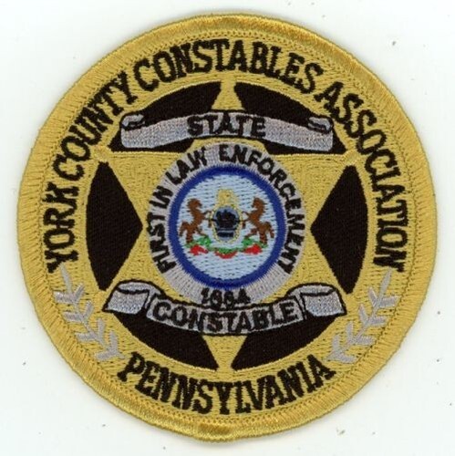 PENNSYLVANIA PA YORK COUNTY CONSTABLES ASSOCIATION NICE 3" PATCH POLICE ...