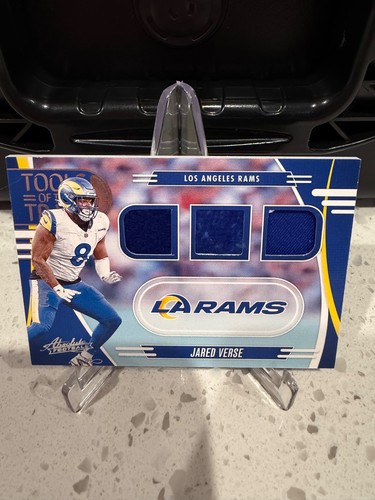 JARED VERSE PANINI ABSOLUTE TOOLS OF THE TRADE TRIPLE PATCH LOS ANGELES ...