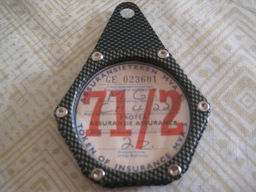 SOUTH AFRICA CAPE PROVINCE CAPETOWN TOKEN OF INSURANCE DISK # CA 41223 ...