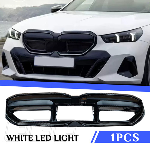 Black Car Front Kidney Grill With LED For BMW 5 Series I5 G60 G61 M60 ...