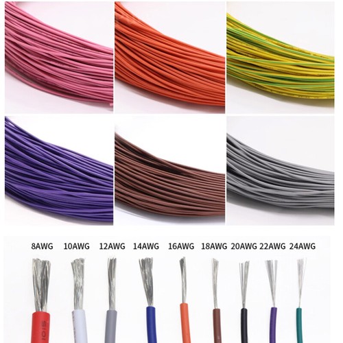 Multi-Strand UL1007 Flexible Stranded 16~26AWG Electronic Wire PVC ...