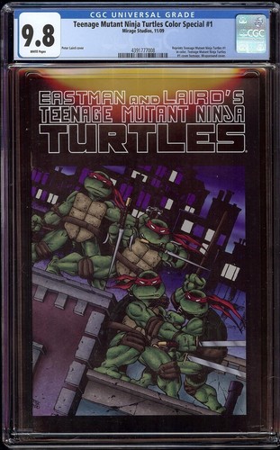 TMNT Color Special # 1 CGC 9.8 White (Mirage, 2009) Reprints TMNT # 1 ...