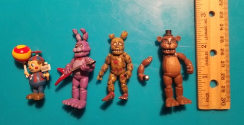 Lot Of 4 Five Nights Freddys 2016 Funko 2" Mini Figures FNAF(one needs ...