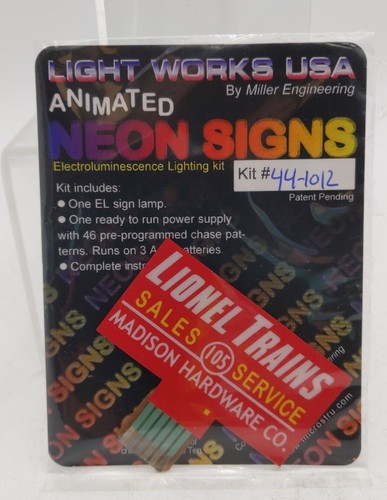 Miller Engineering 44-1012 HO and N Lionel Trains Electroluminescence ...