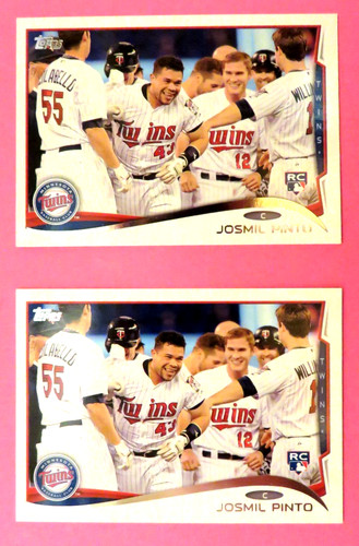 2 - 2014 Topps, Minnesota Twins - JOSMIL PINTO (RC) - Venezuela | eBay